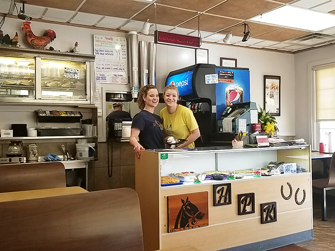 At night, this sign glows like a beacon of hope for the hungry. Follow it like sailors following the North Star.
