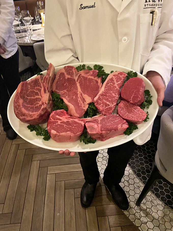 This isn't just a meat display&mdash;it's a butcher's gallery of possibilities, each cut with its own personality waiting to be unleashed.