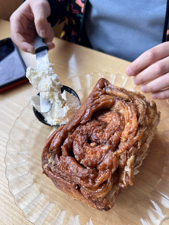 This sticky bun isn't just dessert masquerading as breakfast &ndash; it's a reason to get out of bed in the morning. Worth every napkin it requires.
