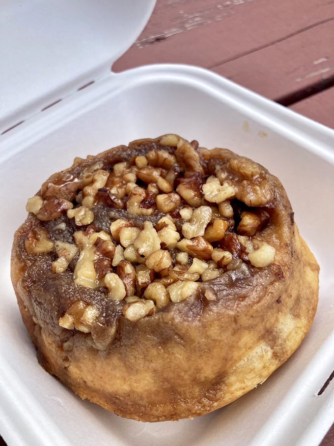 This sticky bun with walnuts isn't just dessert pretending to be breakfast&mdash;it's breakfast living its best, most indulgent life.
