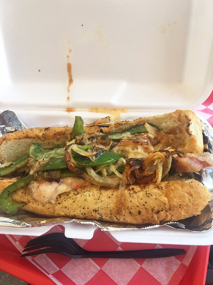 The Texas Philly: where the Lone Star State and the City of Brotherly Love have a delicious love child. Those grilled peppers aren't garnish&mdash;they're essential.