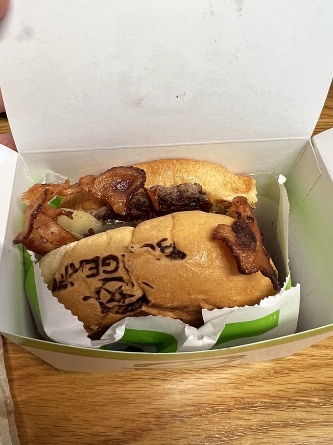 Meet the burger that makes other burgers feel inadequate&mdash;layers of beef, bacon, and cheese creating a tower of power that demands to be conquered.