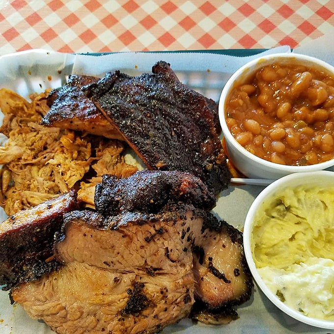 The sampler platter: barbecue's greatest hits album where every track deserves repeat plays and standing ovations.