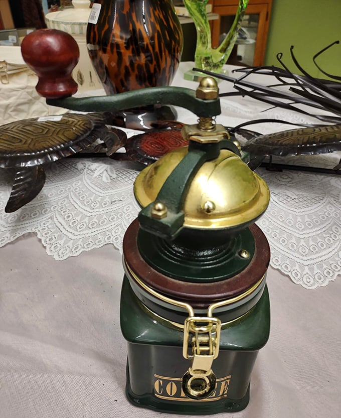 The vintage coffee grinder that makes your automatic drip machine look soulless. Morning rituals were once a beautiful mechanical dance, not just a button push.