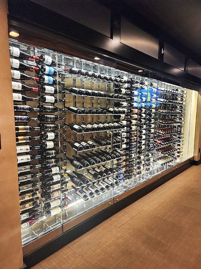 Not just a wine wall&mdash;it's a glass-enclosed argument against anyone who claims you can't find sophisticated drinking in the Midwest.