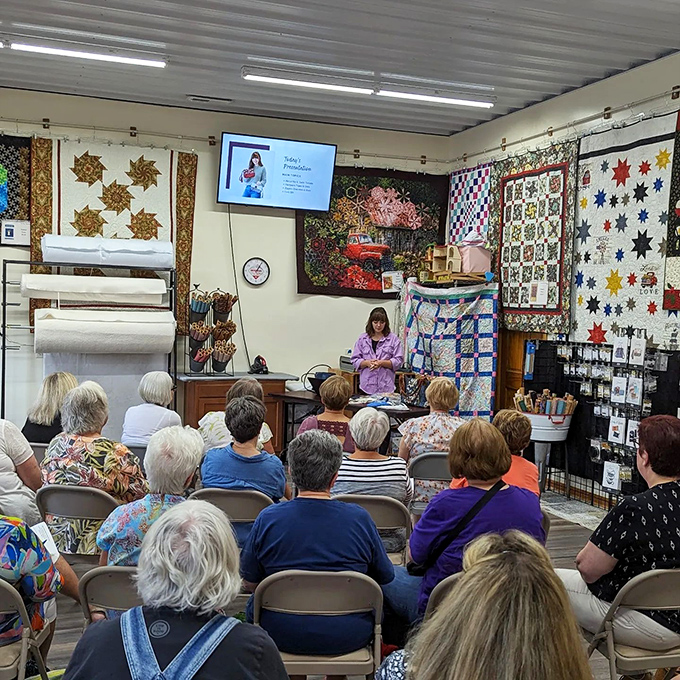 Knowledge being shared is as valuable as the fabrics themselves. These workshops create a community of crafters connected by common thread &ndash; literally.