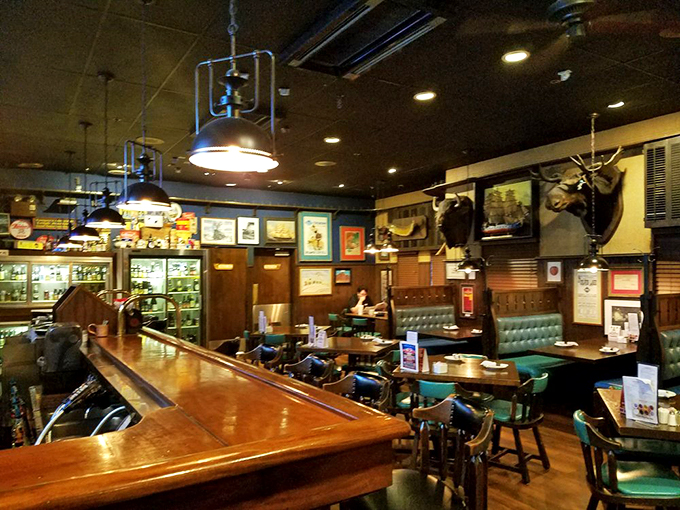 The lighthouse exterior isn't subtle, but when you're serving seafood this good 300 miles from the ocean, you've earned the right to broadcast your maritime pride.