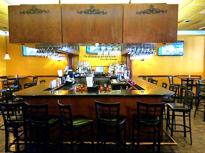 A bar that says "pull up a stool and stay awhile." The kind of place where strangers become friends over shared food recommendations.