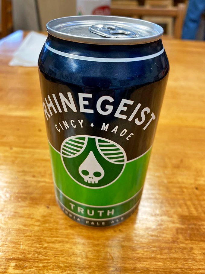 Rhinegeist Truth IPA&mdash;because great seafood deserves great beer. Cincinnati-made, Louisville-approved.