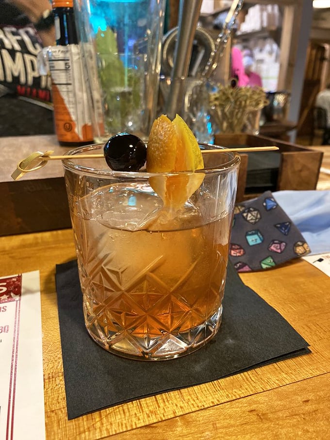 A properly made Old Fashioned&mdash;because sometimes you need something strong to stand up to all that smoky goodness.