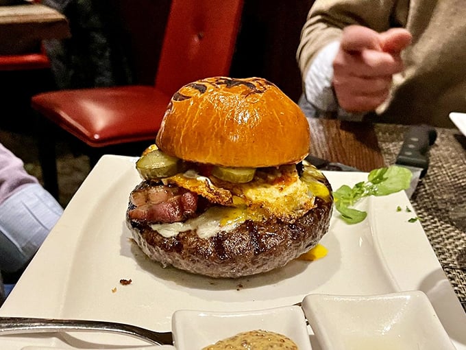 A burger that makes fast food versions look like distant, sad cousins. That melty cheese and perfectly toasted bun are just the opening acts.