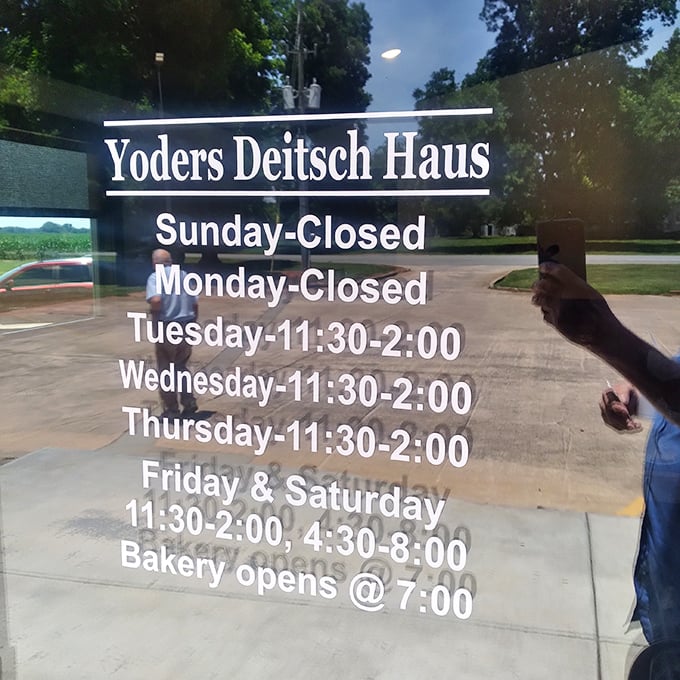 Hours posted on the door are less a schedule and more of a gentle suggestion about when to come gather 'round the table.