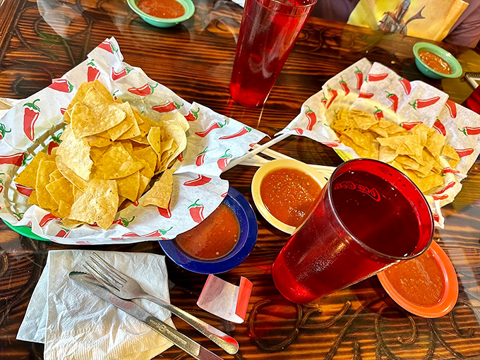 The chips and salsa prelude&mdash;where many good intentions about "just having a little snack" go to die gloriously.