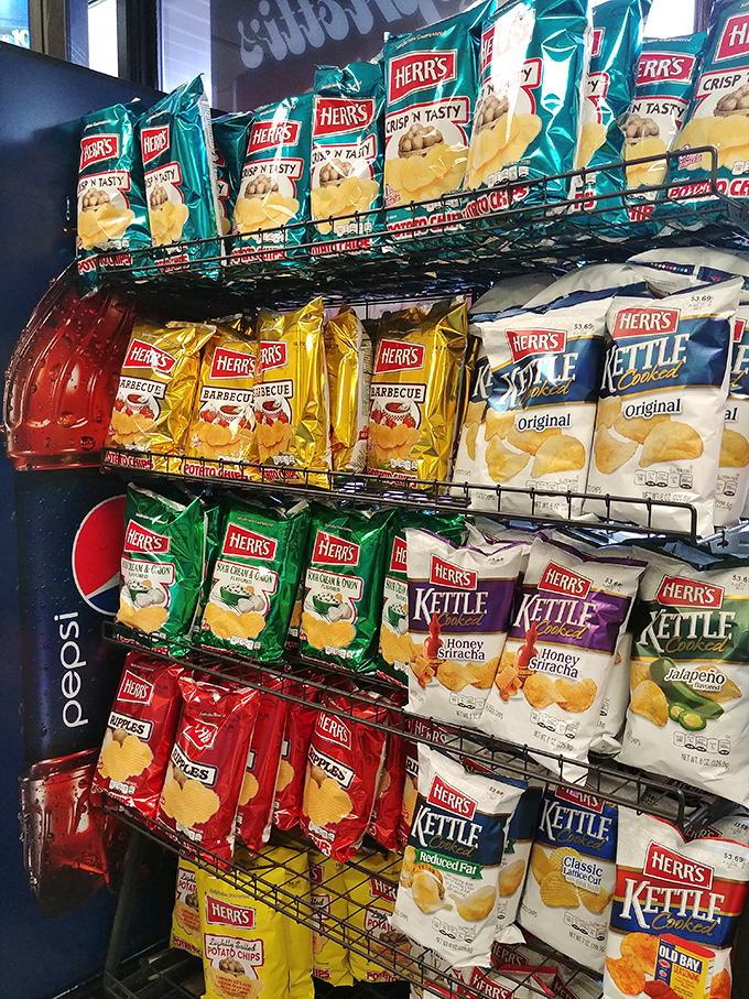 Chip heaven or flavor paradise? Why not both! This snack selection is more diverse than a United Nations assembly.