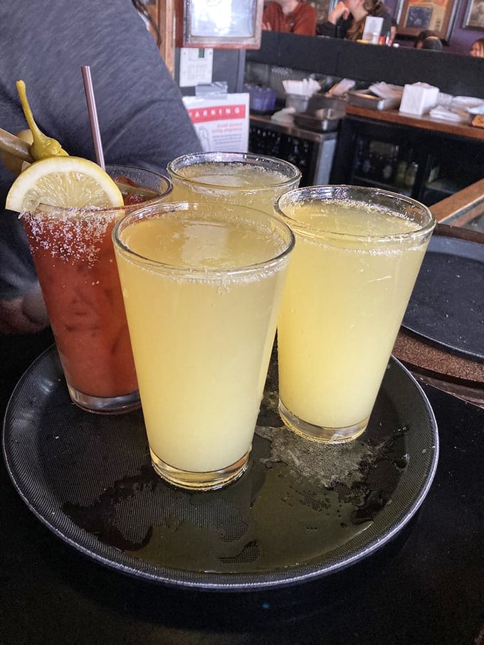 Where drinks come strong and straightforward, with lime wedges serving as the only concession to garnish fanciness.