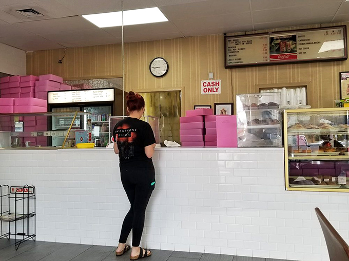 The cash-only policy keeps things old-school – like a delicious time capsule from when people carried actual wallets instead of phones.