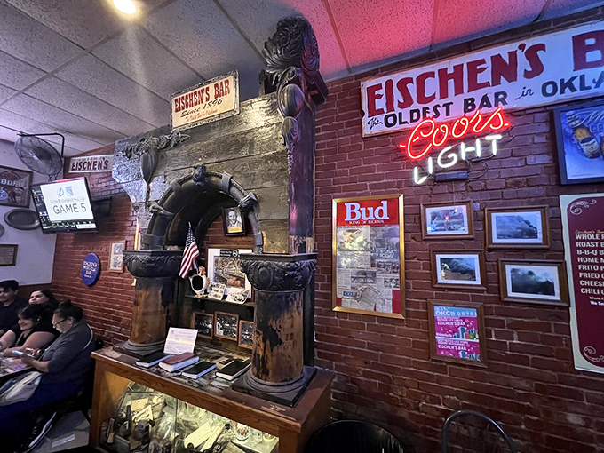 That antique bar fixture has seen generations of Oklahomans celebrating life's moments, one crispy chicken dinner at a time.