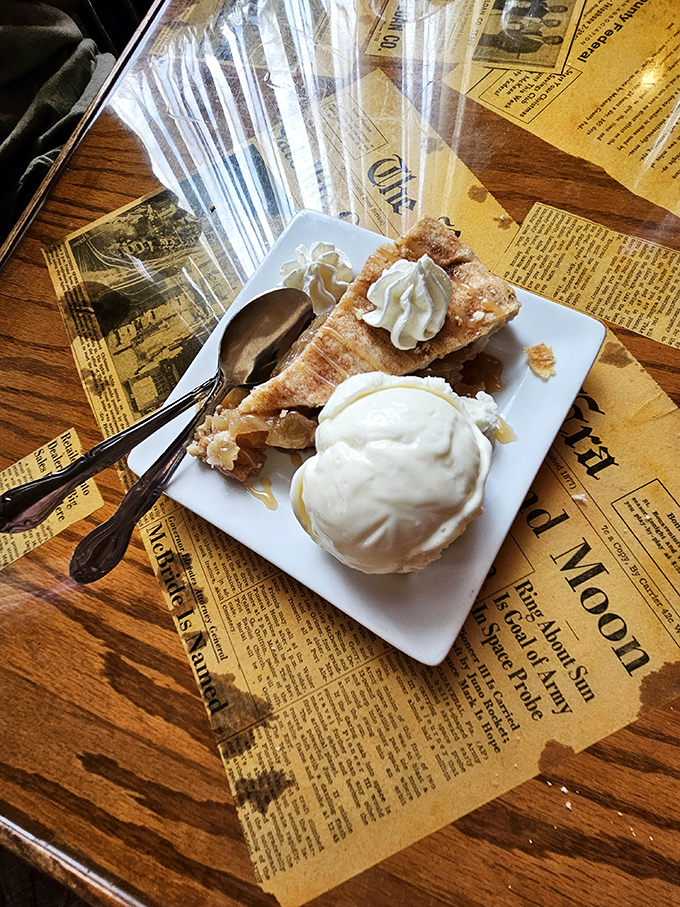 Apple pie à la mode: the dessert equivalent of a warm hug from your grandmother, if your grandmother were a world-class pastry chef.