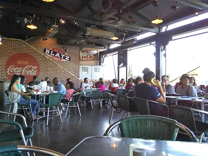 Where strangers become friends united by the universal language of "mmm" and the shared struggle of keeping Italian beef off their shirts.