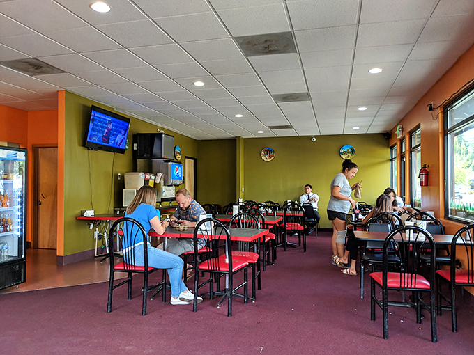 The dining room tells the real story &ndash; locals of all ages gathering in a no-frills space where the focus is entirely on the food and conversation.