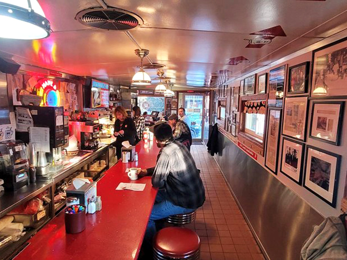 Morning philosophers at the counter, contemplating life's mysteries over coffee. Some of New Hampshire's best political debates happen right here between bites.