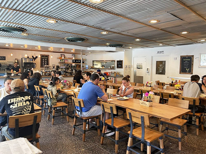 Where locals and visitors come together over the universal language of exceptional breakfast food in a space that feels like a community living room.