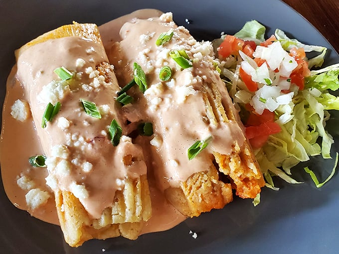 These enchiladas aren't just topped with sauce and cheese&mdash;they're smothered with affection. The kind of comfort food that gives actual comfort.