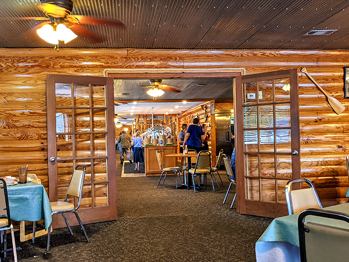 A glimpse through the dining room reveals the heart of Fish Nest. Each doorway leads to new culinary possibilities.