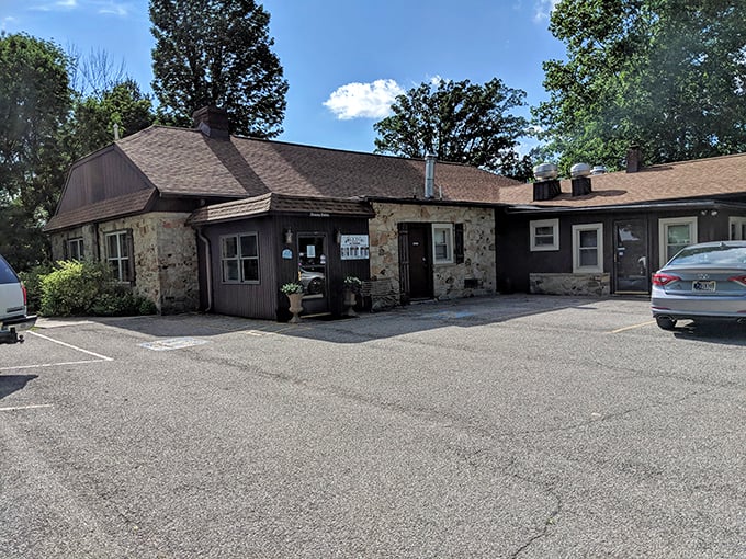 The unassuming entrance doesn't telegraph what awaits inside&mdash;like finding a bestseller with a plain cover at a yard sale.