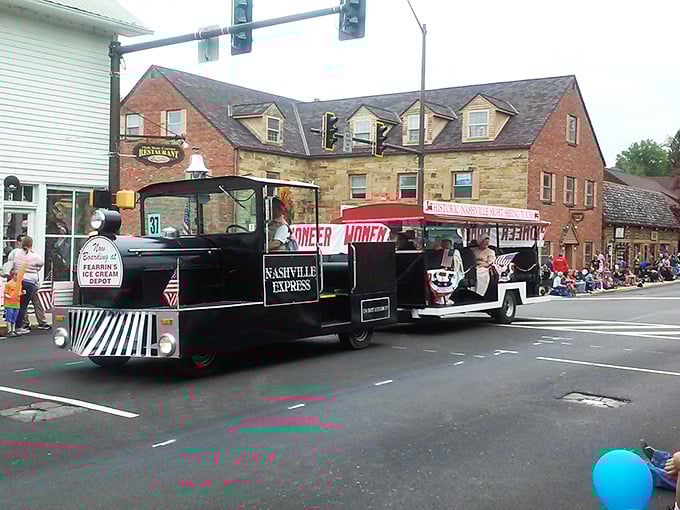 The Nashville Express isn't just a parade float&mdash;it's small-town celebration incarnate, where community spirit rolls down Main Street for everyone to enjoy.