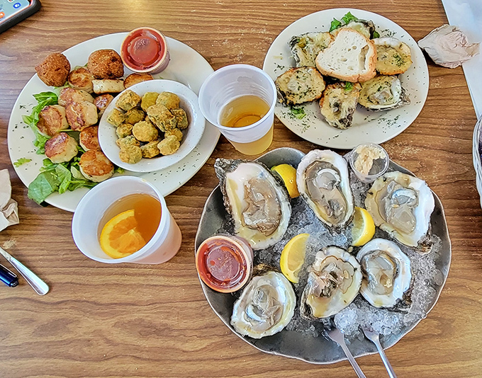 A feast fit for coastal royalty. When appetizers look this good, the main course better be prepared to work overtime.