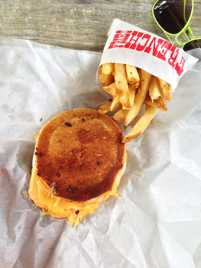 The grilled cheese and fries&mdash;proof that even the simplest items get the same loving attention as Brooks' more famous offerings.