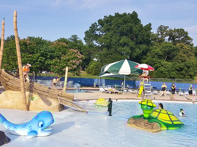 The kiddie pool area&mdash;where future Olympic swimmers and professional splashers alike begin their aquatic careers with equal enthusiasm.