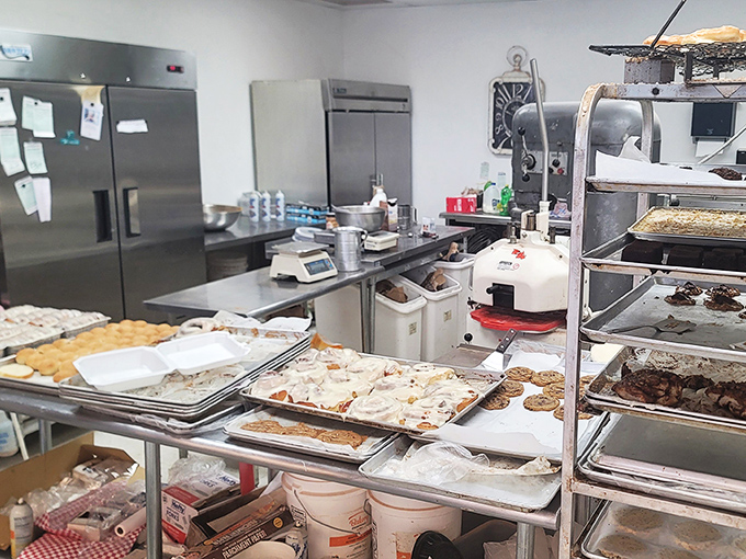 Where the magic happens&mdash;stainless steel and baking sheets transform simple ingredients into extraordinary treats that make Monday mornings bearable.