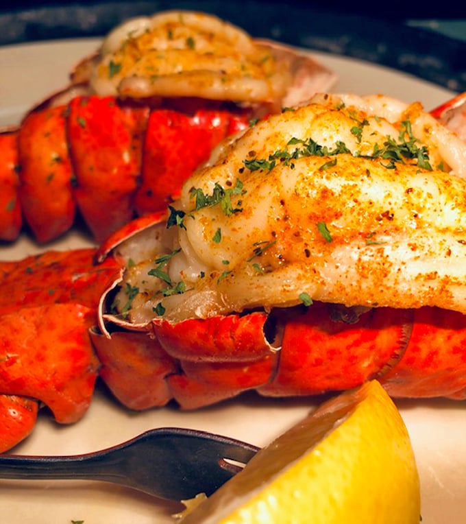 Lobster tail so perfectly prepared it makes you wonder why we bother with any other food. The garnish is just showing off.