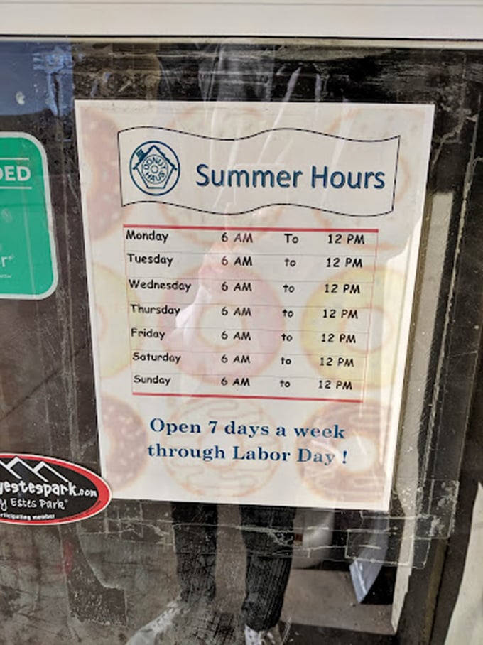 Summer hours that start at dawn&mdash;because donut emergencies don't follow conventional schedules. Early birds get the freshest apple fritters!