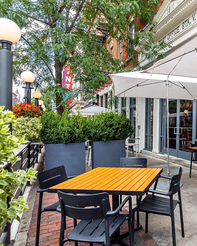 Outdoor dining that captures Cincinnati's charm&mdash;where fresh air seasons every bite and city life provides the perfect ambient soundtrack.