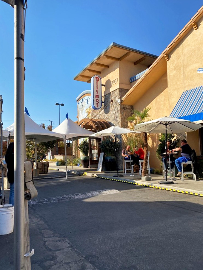Outdoor seating under California sunshine &ndash; because fresh seafood tastes even better with a side of vitamin D and people-watching.