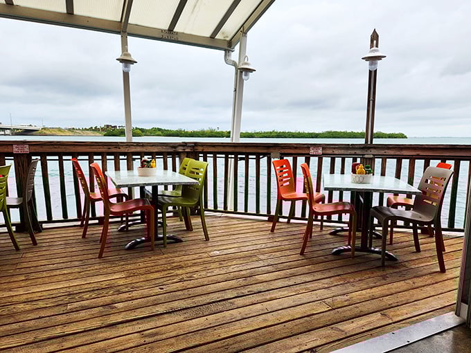 Waterfront dining that makes you question all your life choices&mdash;specifically, why you don't eat every meal with this view.