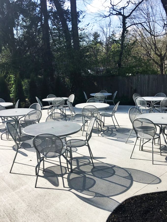 When Indiana weather cooperates, this patio becomes the perfect spot to enjoy comfort food classics under open skies.