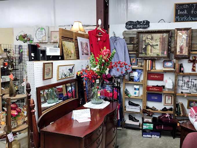 From wall art to vintage clothing, this booth offers a little bit of everything for the eclectic collector.
