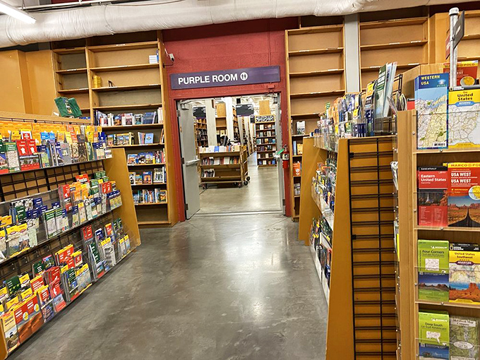 The Purple Room entrance promises arts and social sciences beyond, a portal to deeper understanding or at least impressive coffee table books.