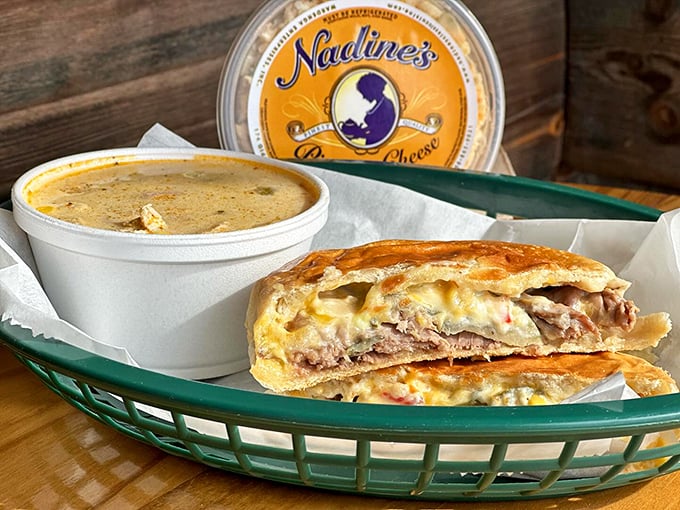 This roast beef sandwich with melted cheese isn't messing around. It's the kind of serious sandwich that makes you cancel afternoon appointments.