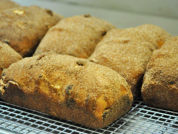 These rustic loaves look like they came straight from a European countryside bakery where time moves slower and bread tastes better.