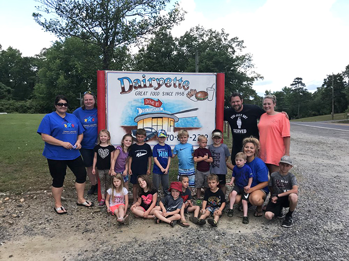 The Dairyette sign has welcomed hungry travelers since 1958. Generations of families have created memories beneath those letters.