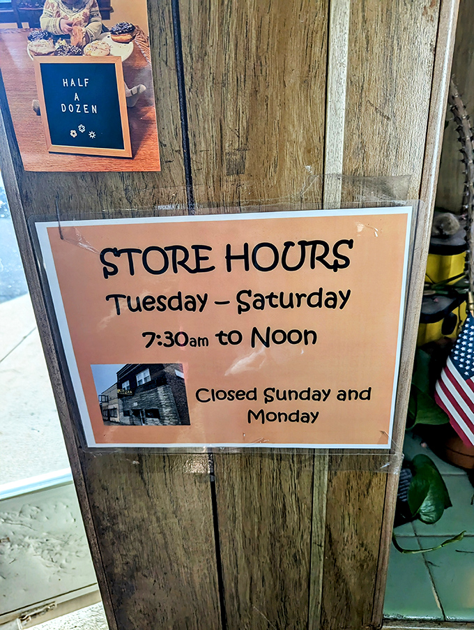 The hours tell the story: early to rise, early to sell out. When you're this good, noon is quitting time.