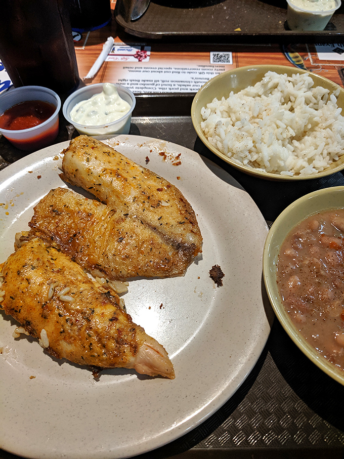 Perfectly seasoned salmon that proves Brown's isn't just a one-fish wonder&mdash;it's a full aquatic symphony of flavors.