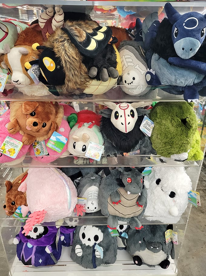 Plush creatures that look like they escaped from a Studio Ghibli film. Not your average teddy bears, these companions have seen things.