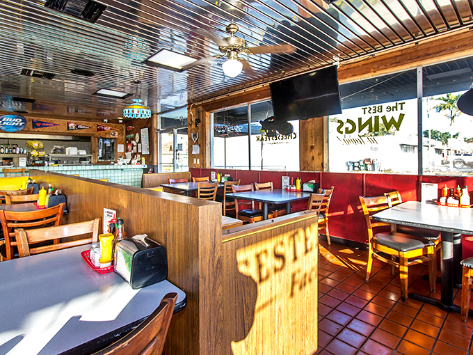 Sunlight streams through the windows, illuminating booths where memories are made one bite at a time. No Instagram filter needed here.