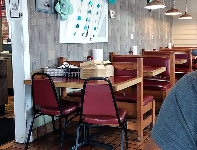 Those red vinyl booths have heard thousands of "mmms" and "oh my goodness" exclamations. They're practically food appreciation historians at this point.